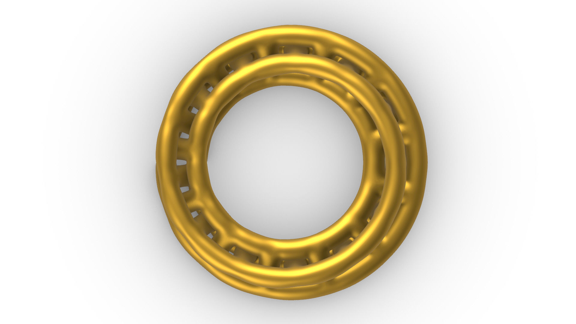 Organic Interlaced Moebius Loops 3D model 3D printable | CGTrader