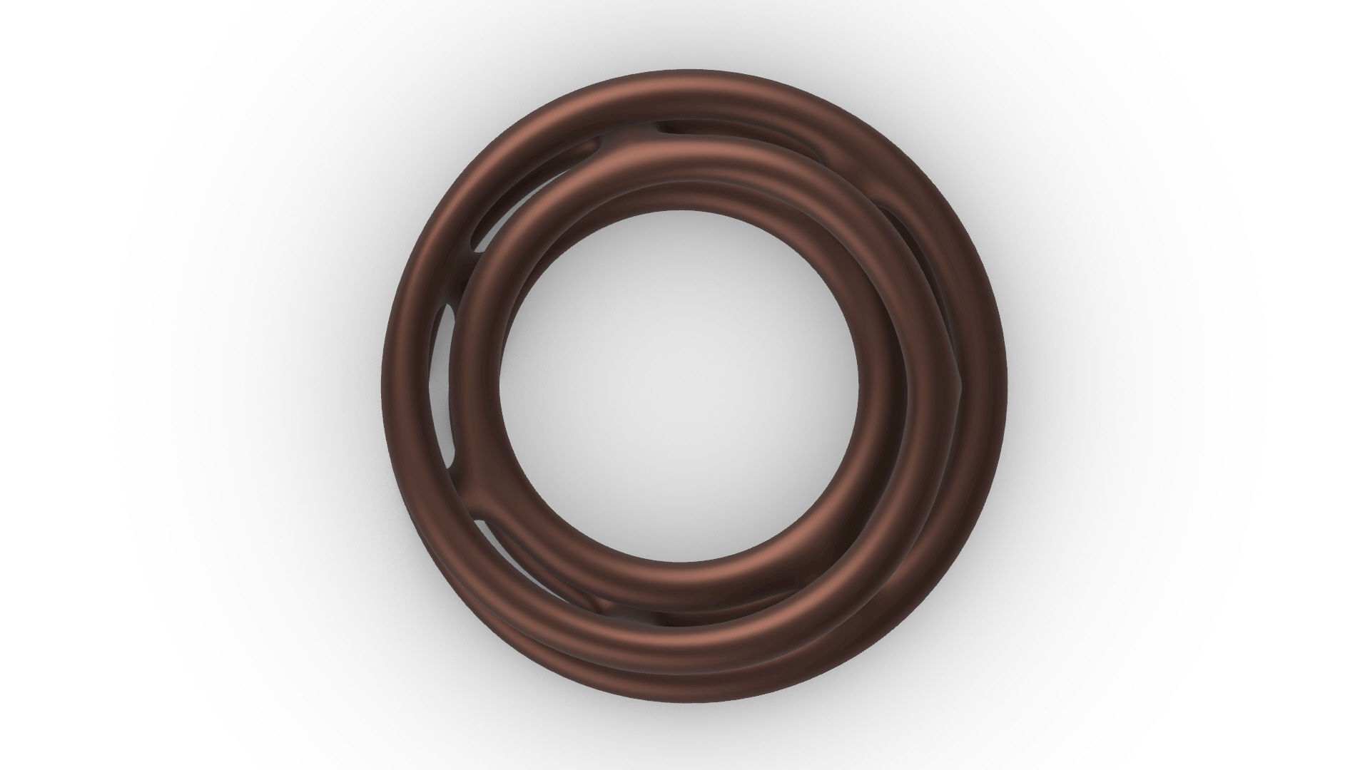 Organic Interlaced Moebius Loops 3D model 3D printable | CGTrader