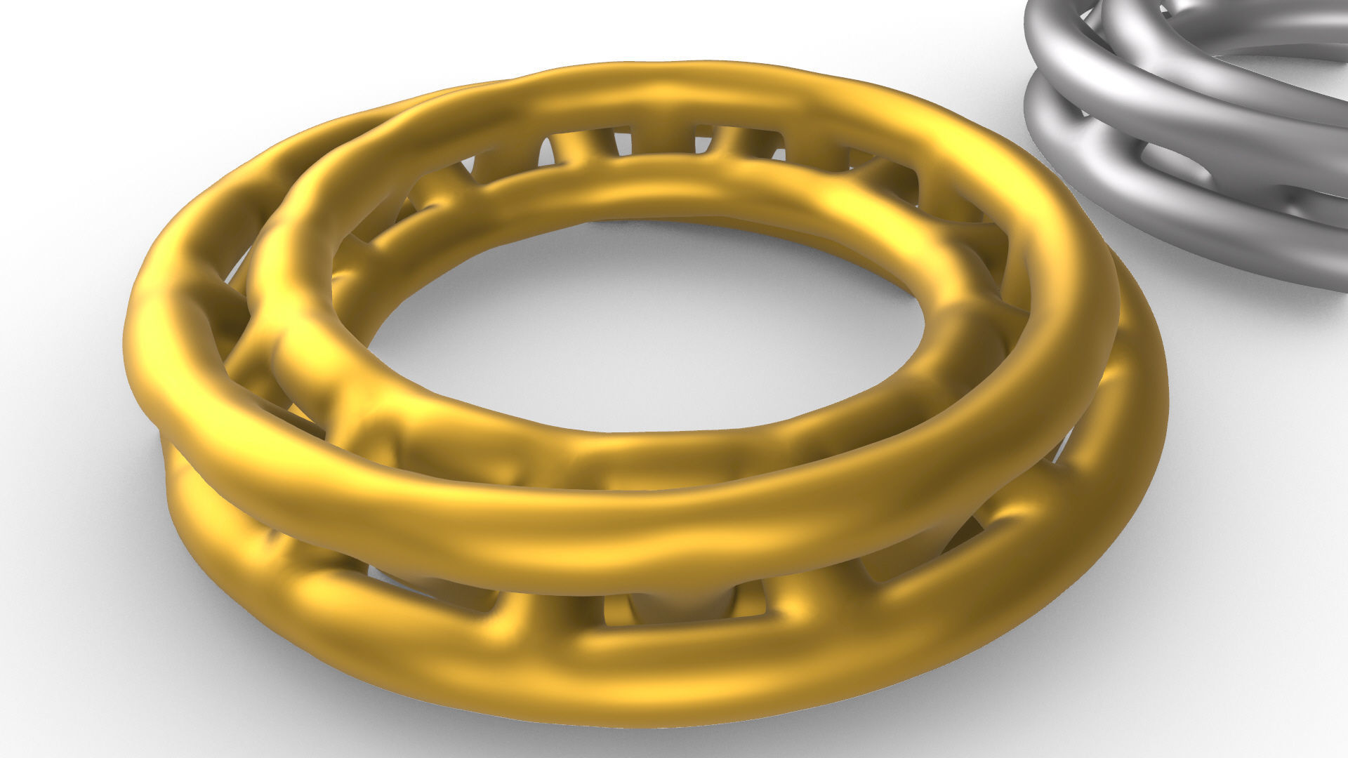 Organic Interlaced Moebius Loops 3D model 3D printable | CGTrader