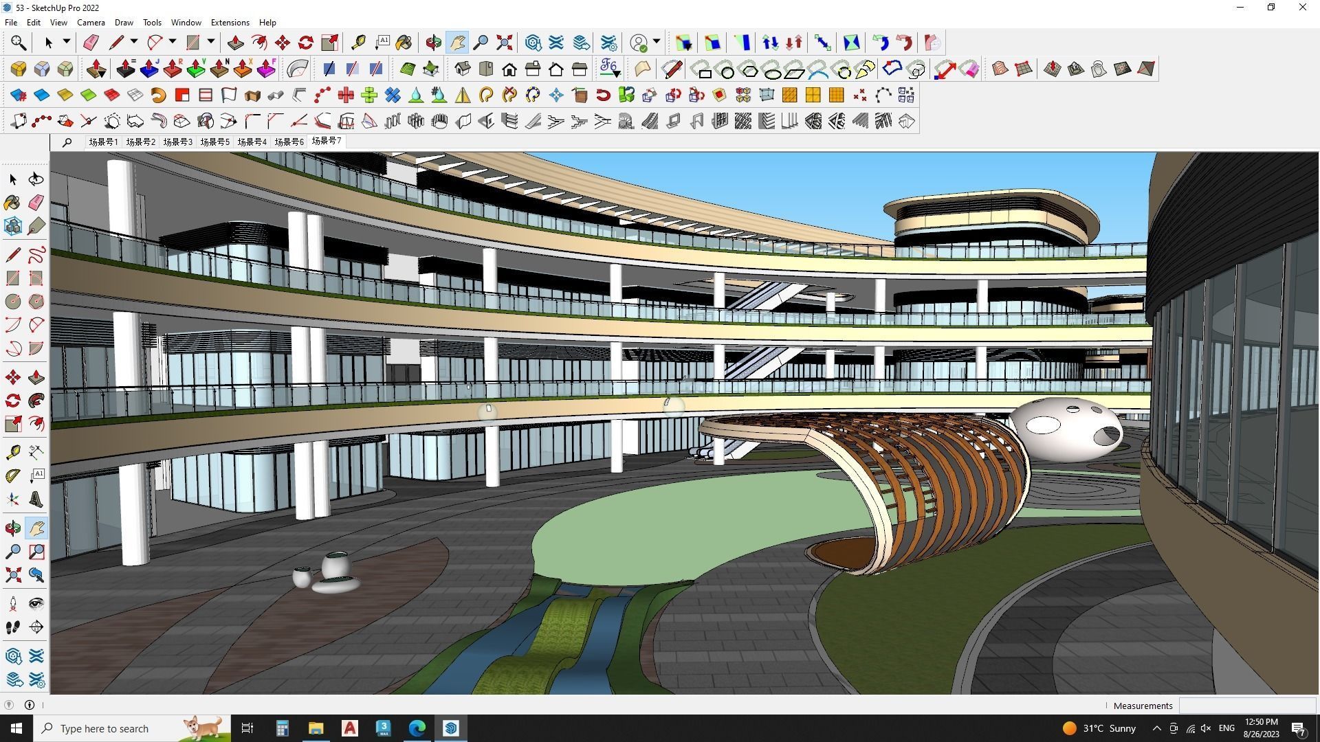 SKETCHUP SHOPPING MALL 3D MODEL 3D model | CGTrader