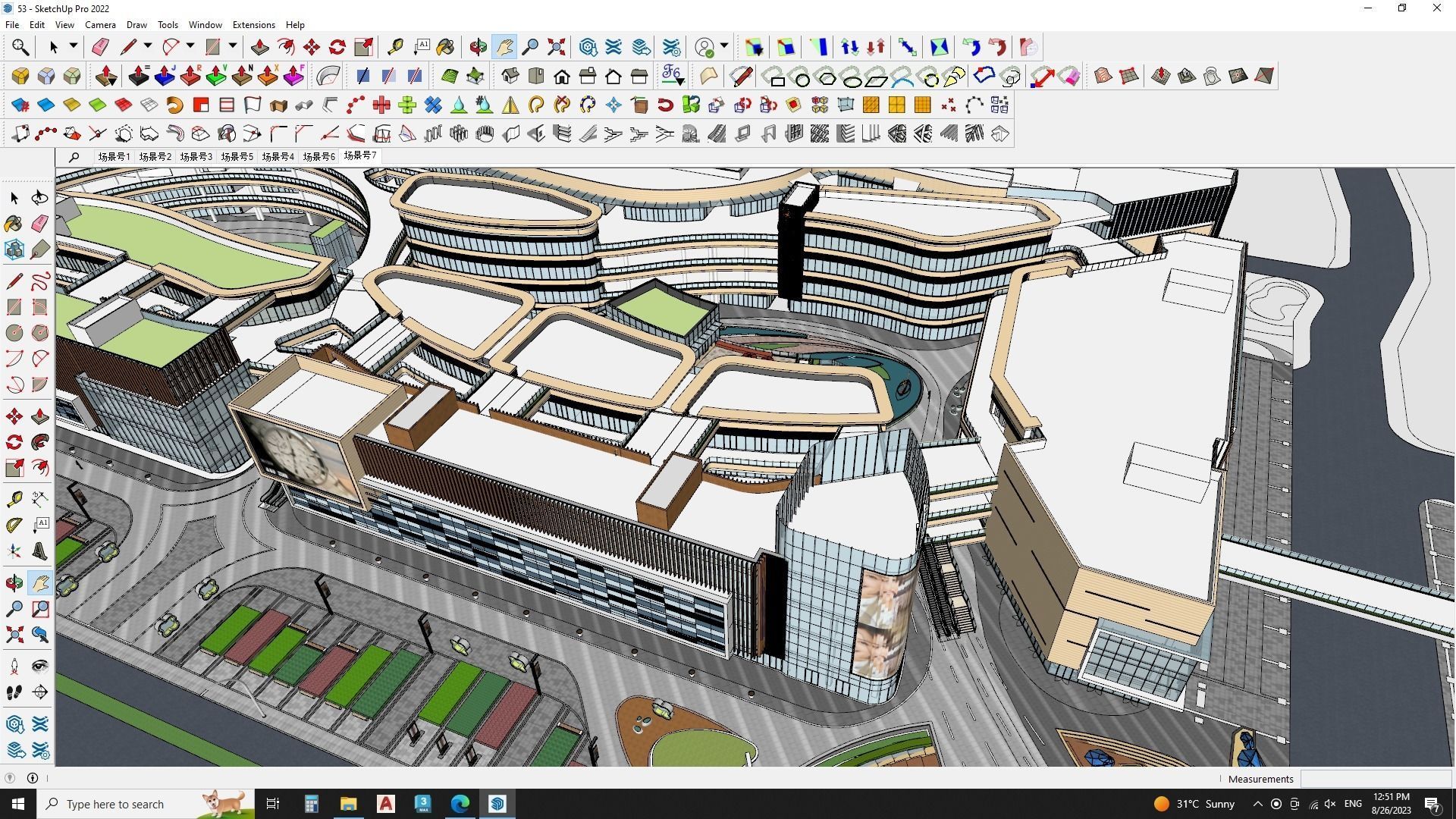 SKETCHUP SHOPPING MALL 3D MODEL 3D model | CGTrader