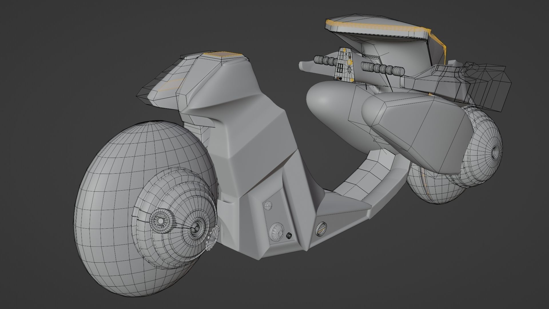 Akira Motorcycle Low-poly 3D model | CGTrader