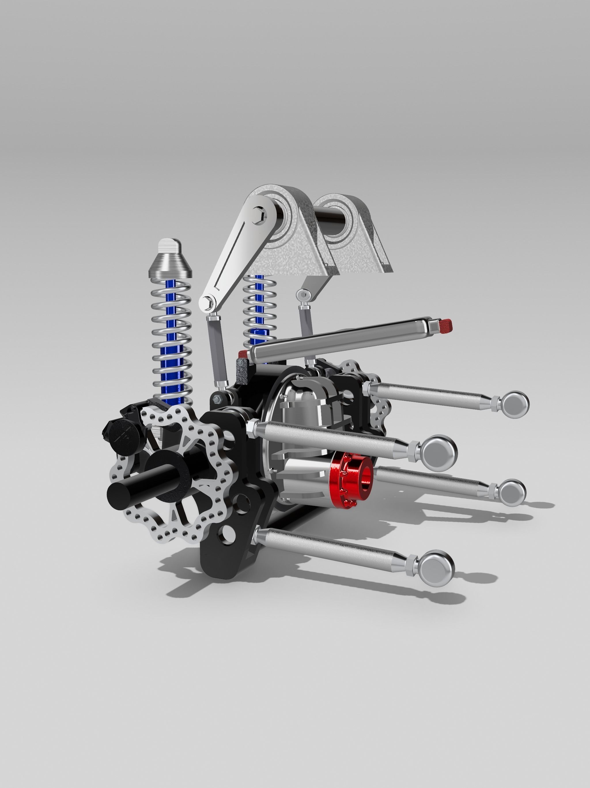 Pro Street Tubbed rear chassis clip complete 3D model 3D printable ...