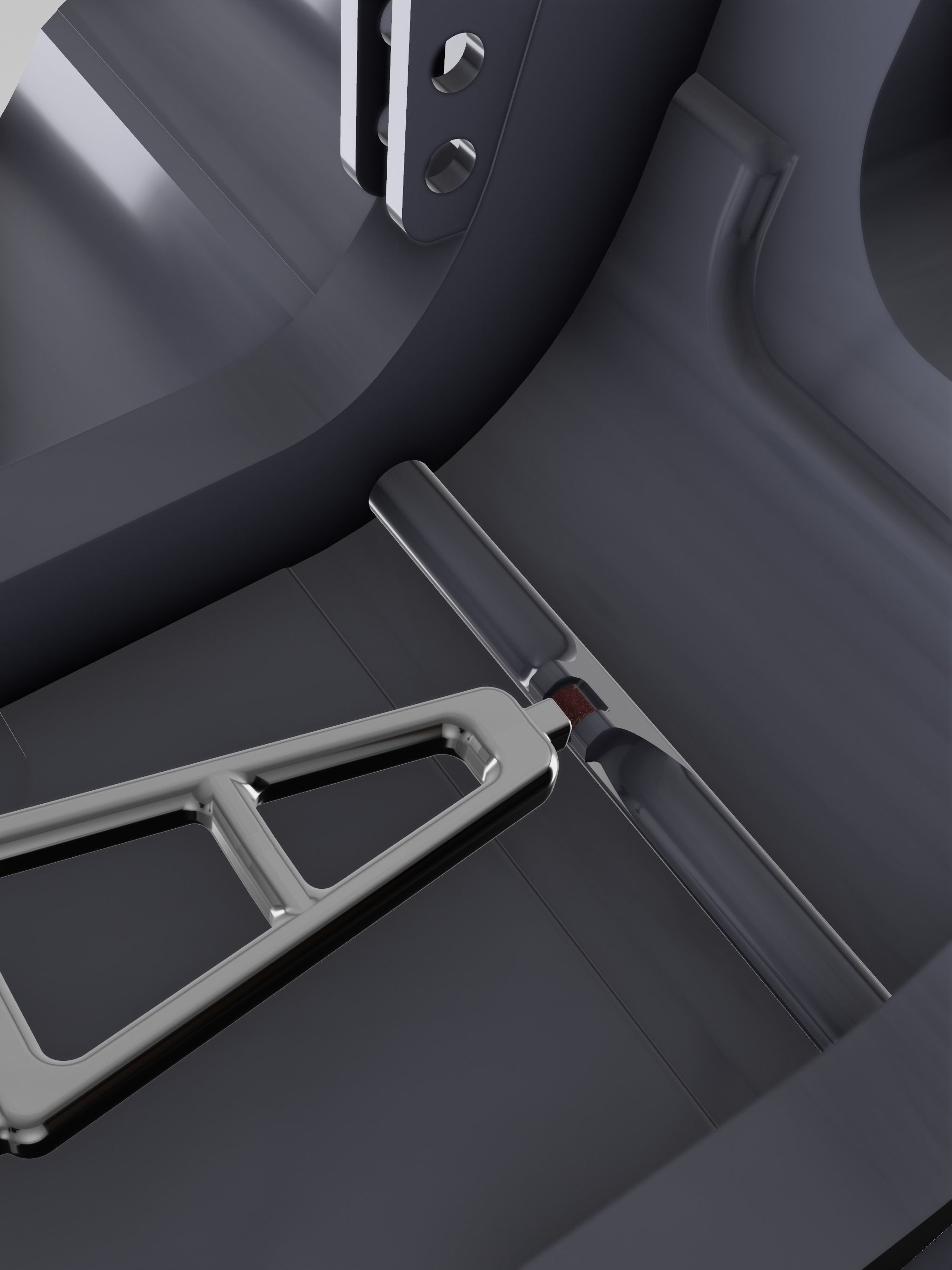 Pro Street Tubbed rear chassis clip complete 3D model 3D printable ...