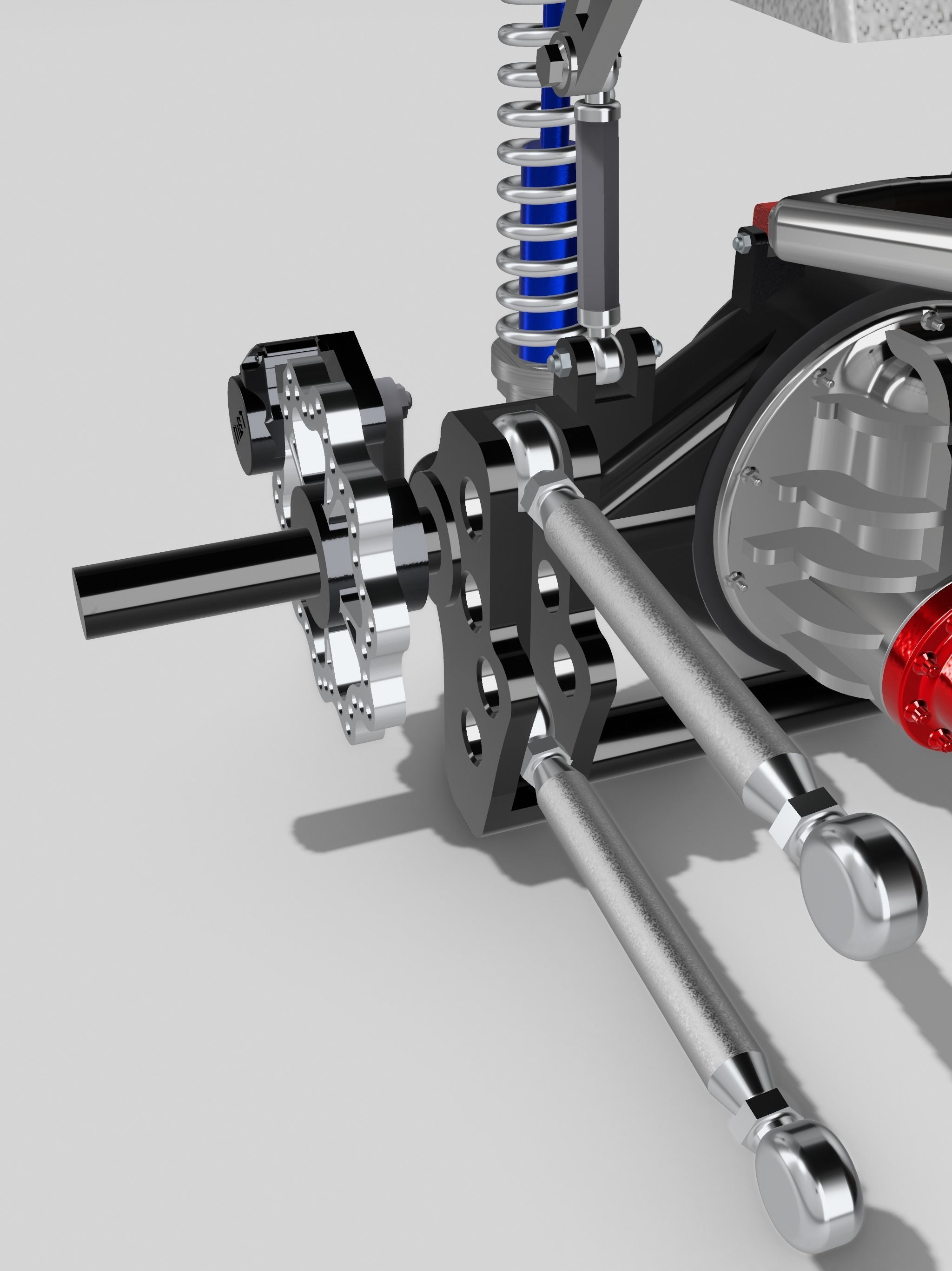 Pro Street Tubbed rear chassis clip complete 3D model 3D printable ...