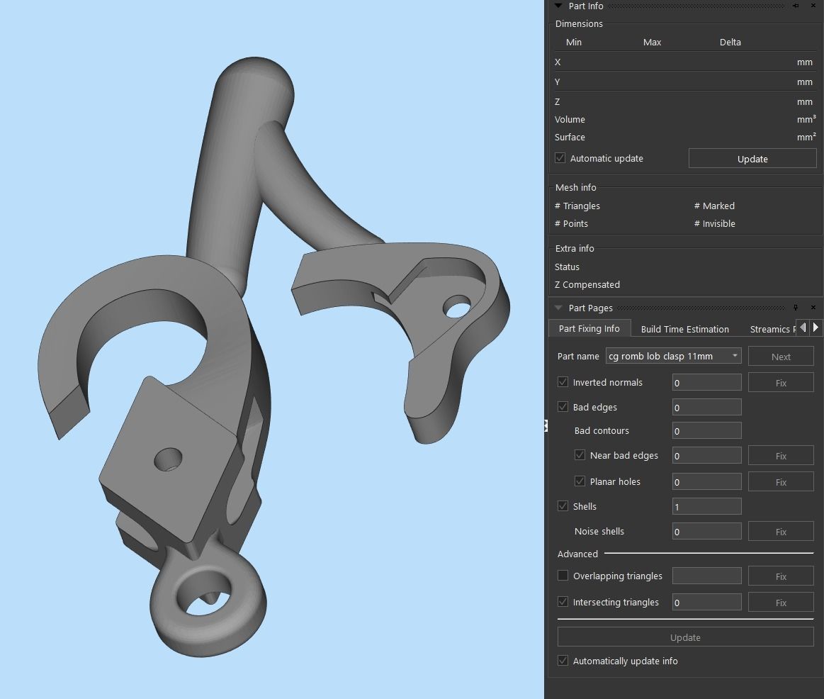 Jewelry rhombus lock Carbine fastener Lobster shaped hook 3D model 3D ...