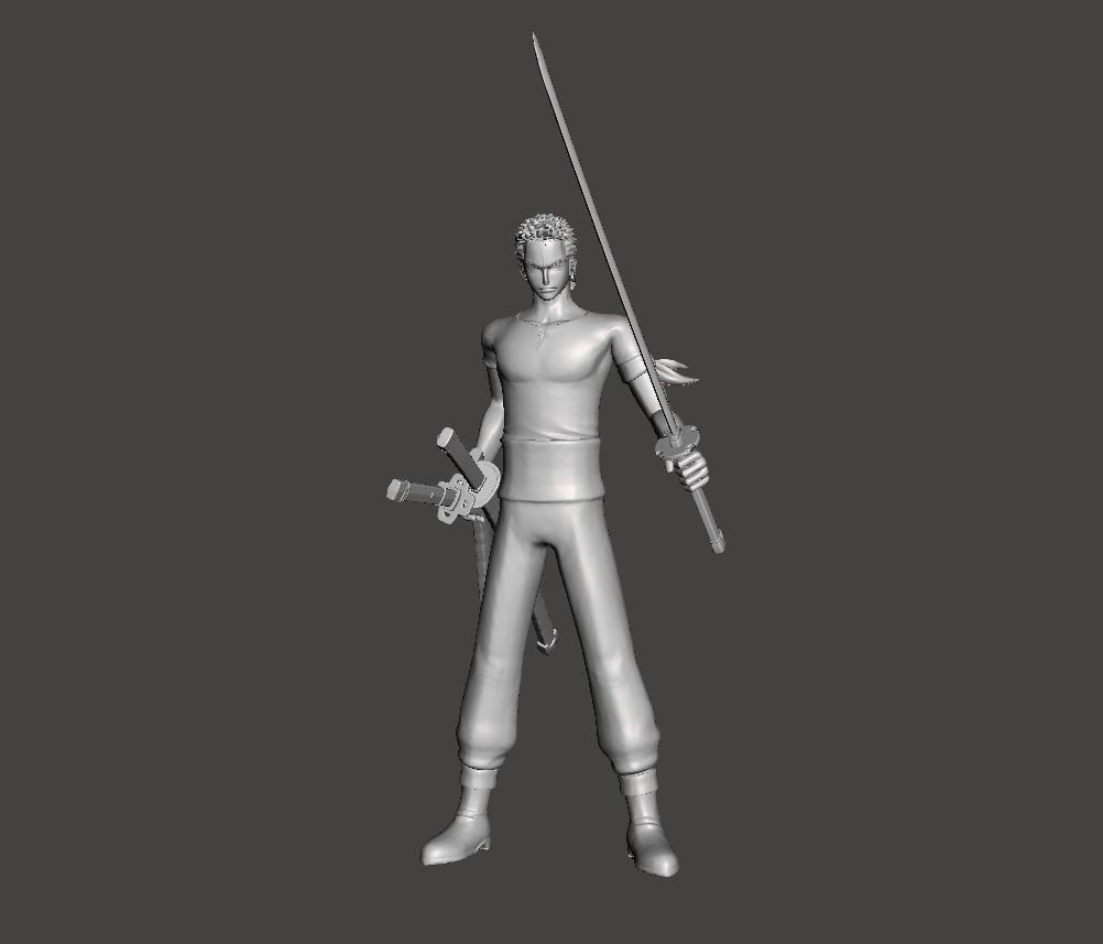 Roronoa Zoro 3D Model 3D model 3D printable | CGTrader