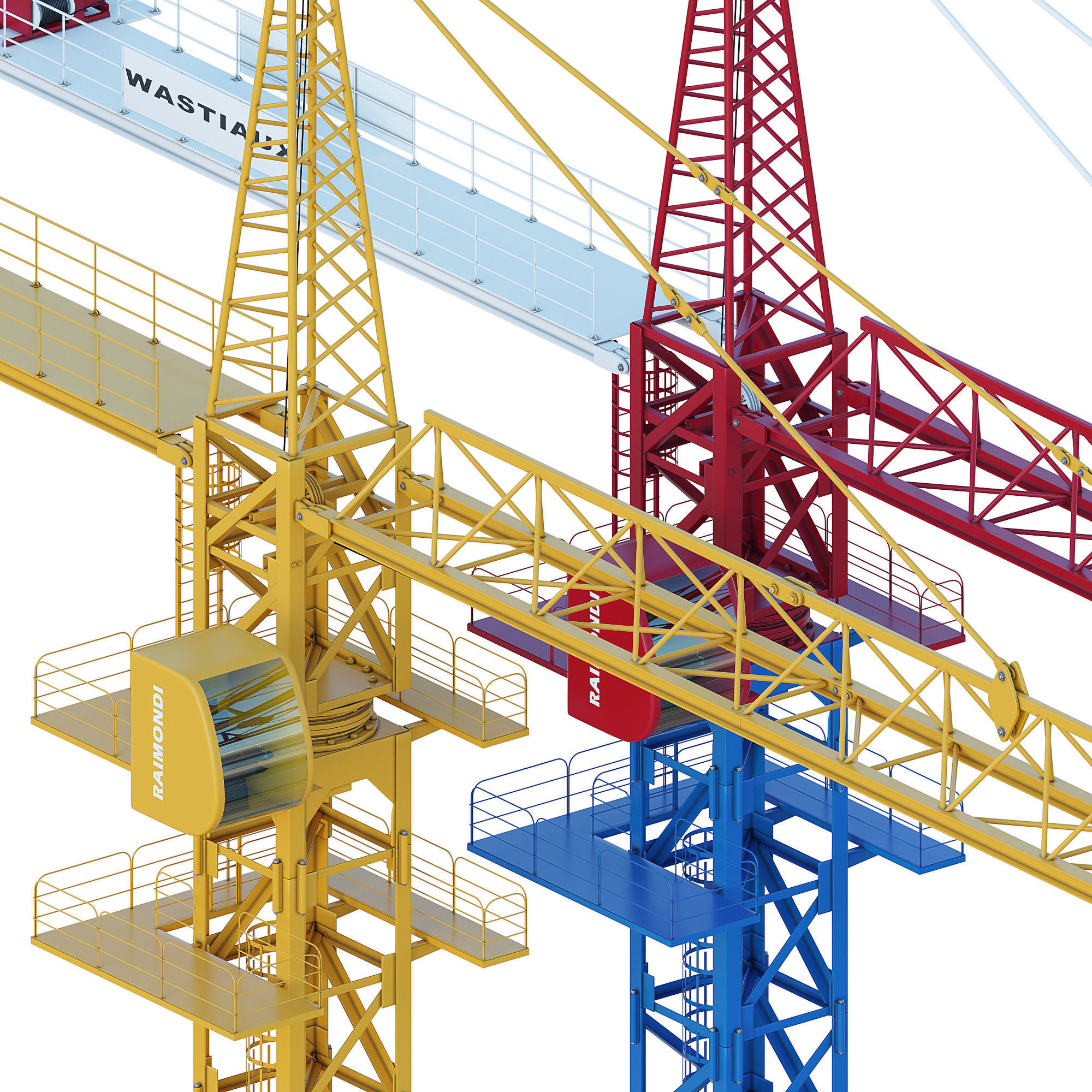 Tower crane corona 3D model | CGTrader