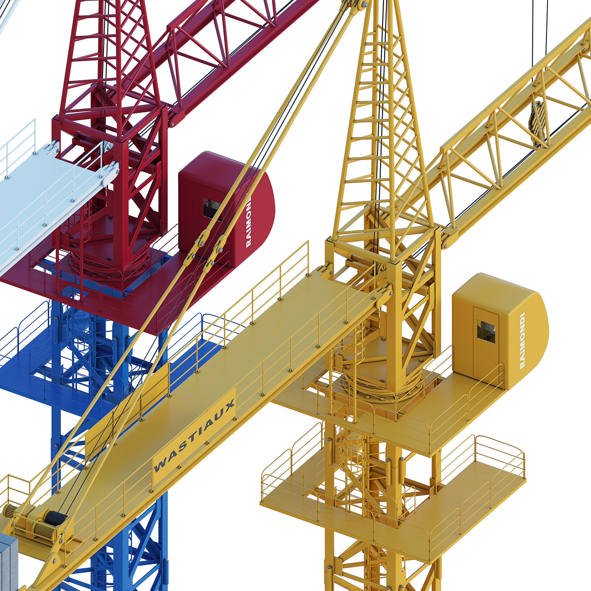 Tower crane corona 3D model | CGTrader