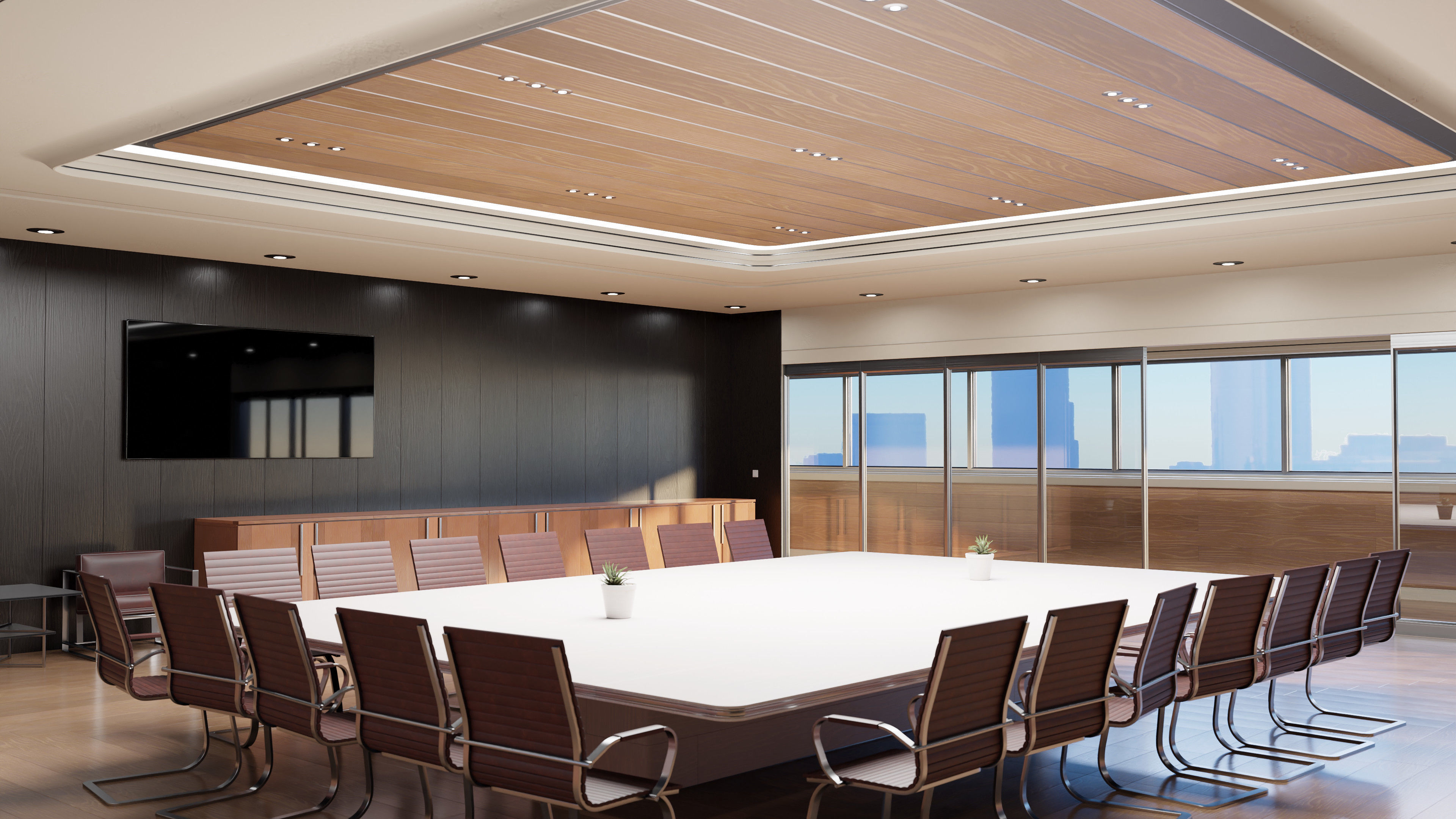 Modern Conference Room 3D Model - blender - fbx - obj 3D model | CGTrader