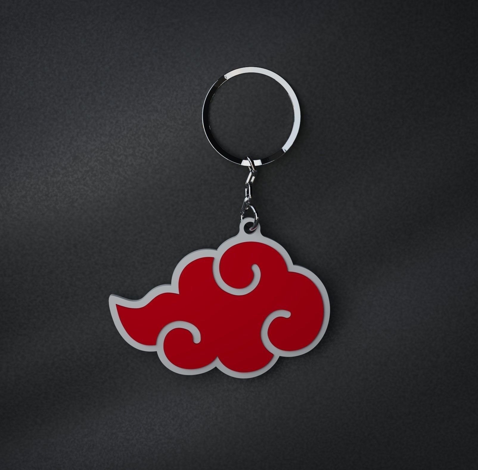 keychain Akatsuki free 3D model 3D printable | CGTrader