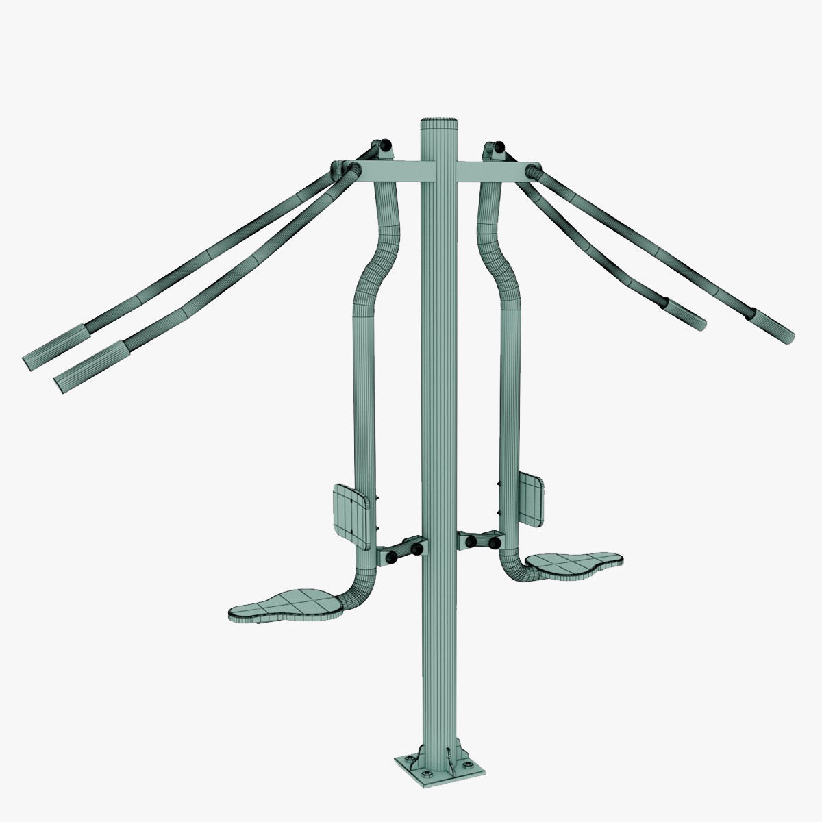 Realistic Outdoor Gym set 3D model | CGTrader