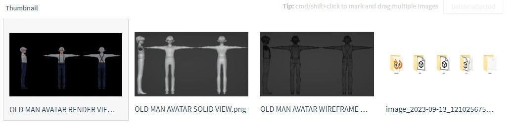 OLD MAN VRCHAT AVATAR 3D model rigged | CGTrader