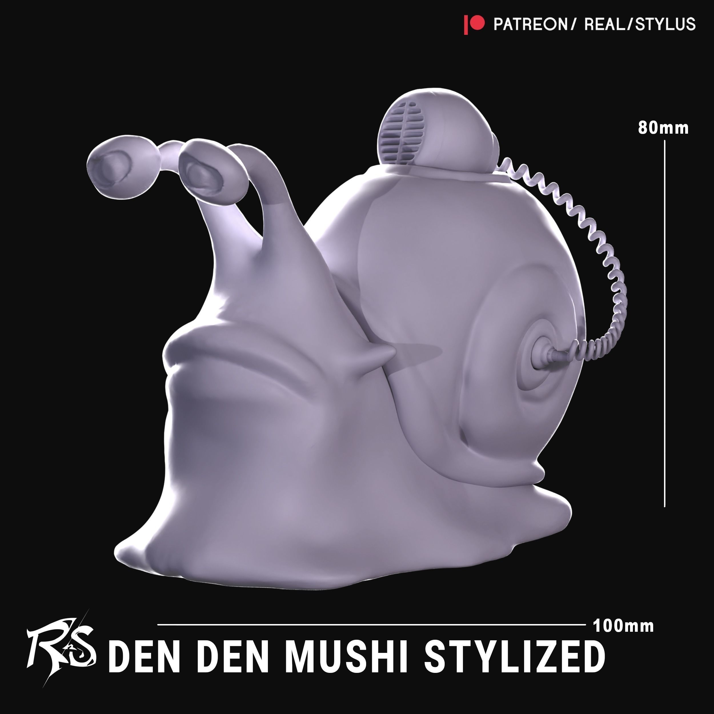 Den Den Mushi - 3D Print - One Piece free 3D model 3D printable | CGTrader