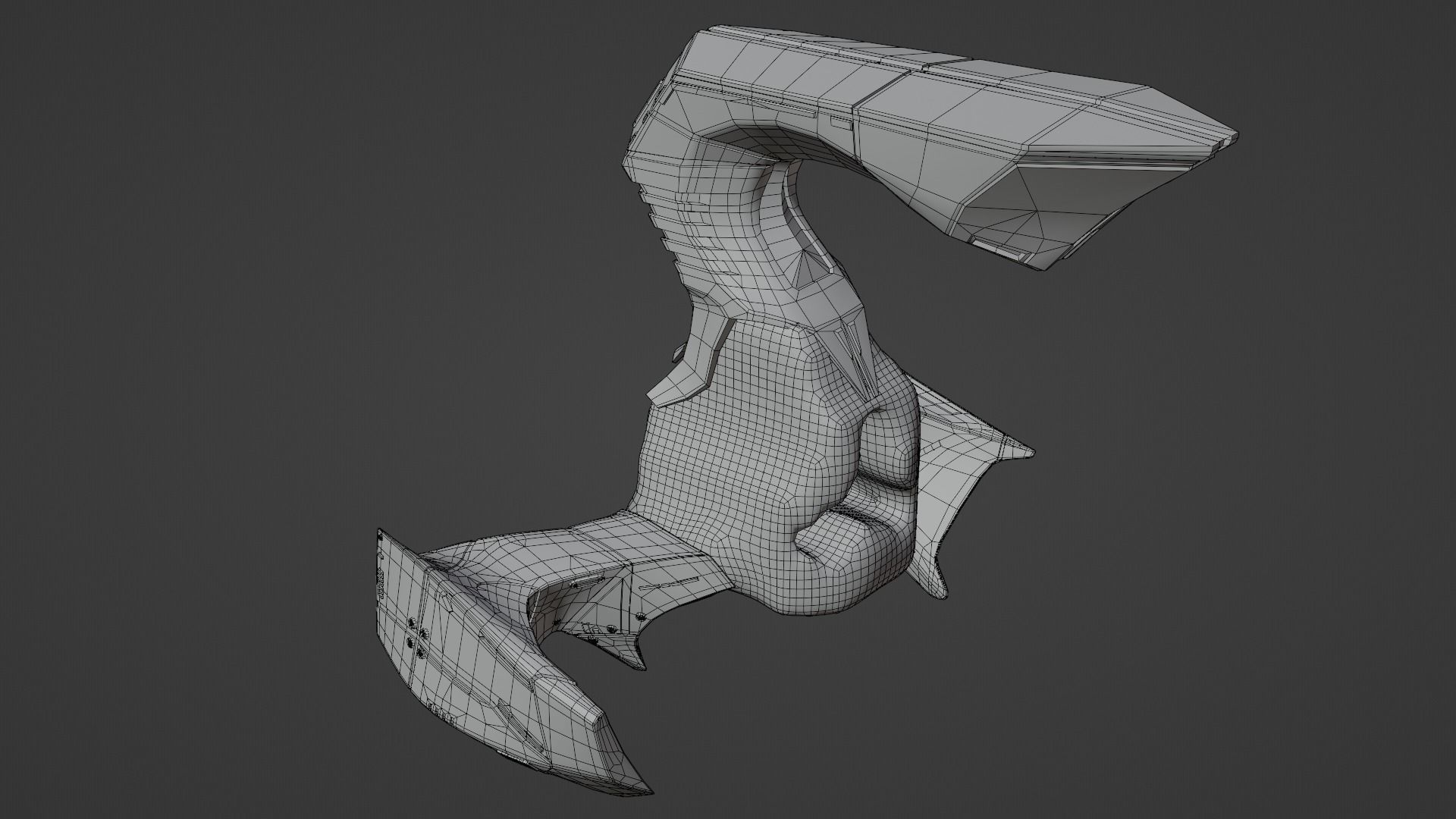 3D model Star Trek Gorn Hunter Starship VR / AR / low-poly | CGTrader