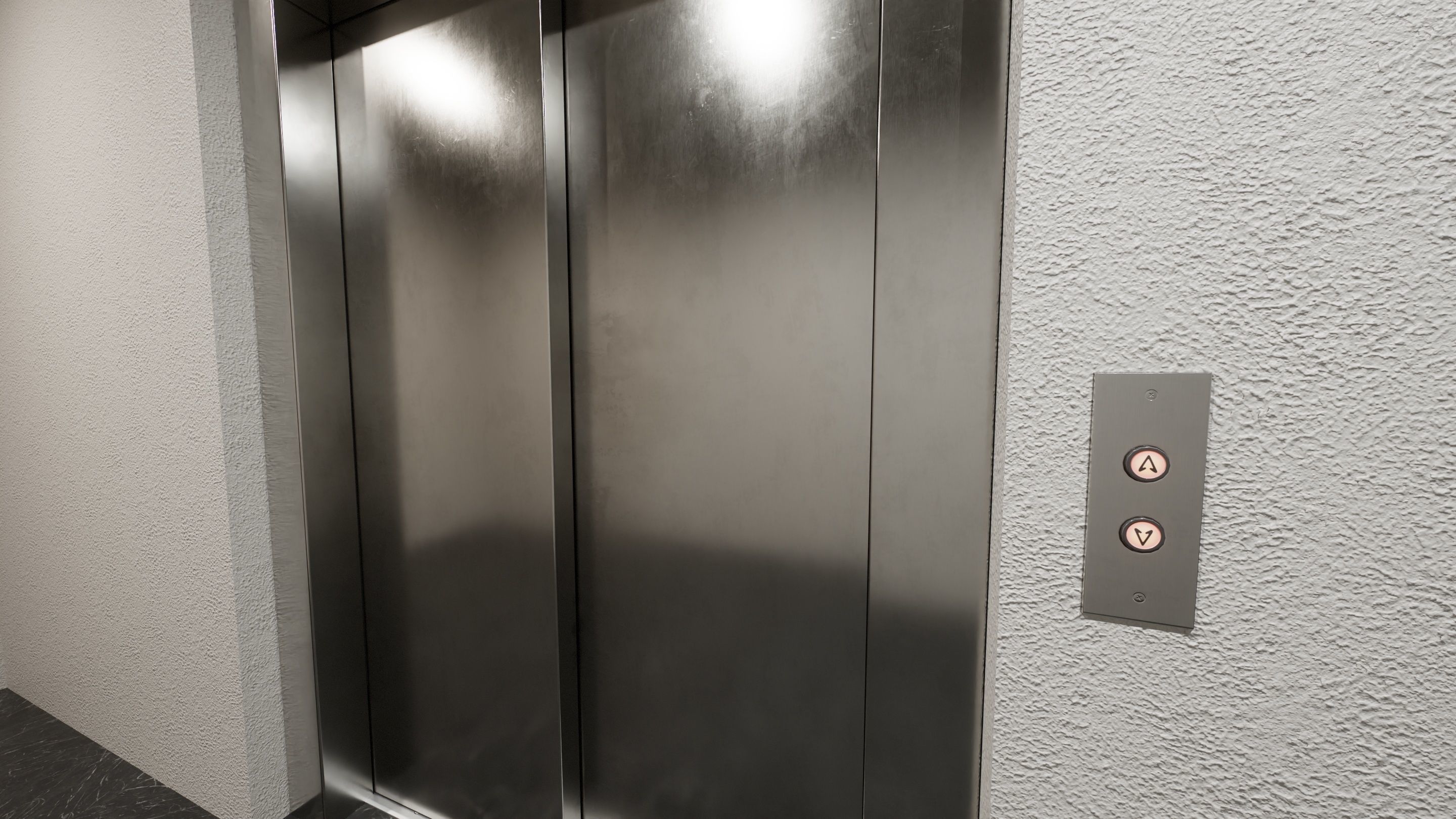 3D model Real-time Elevator Cab Interior 02 VR / AR / low-poly | CGTrader