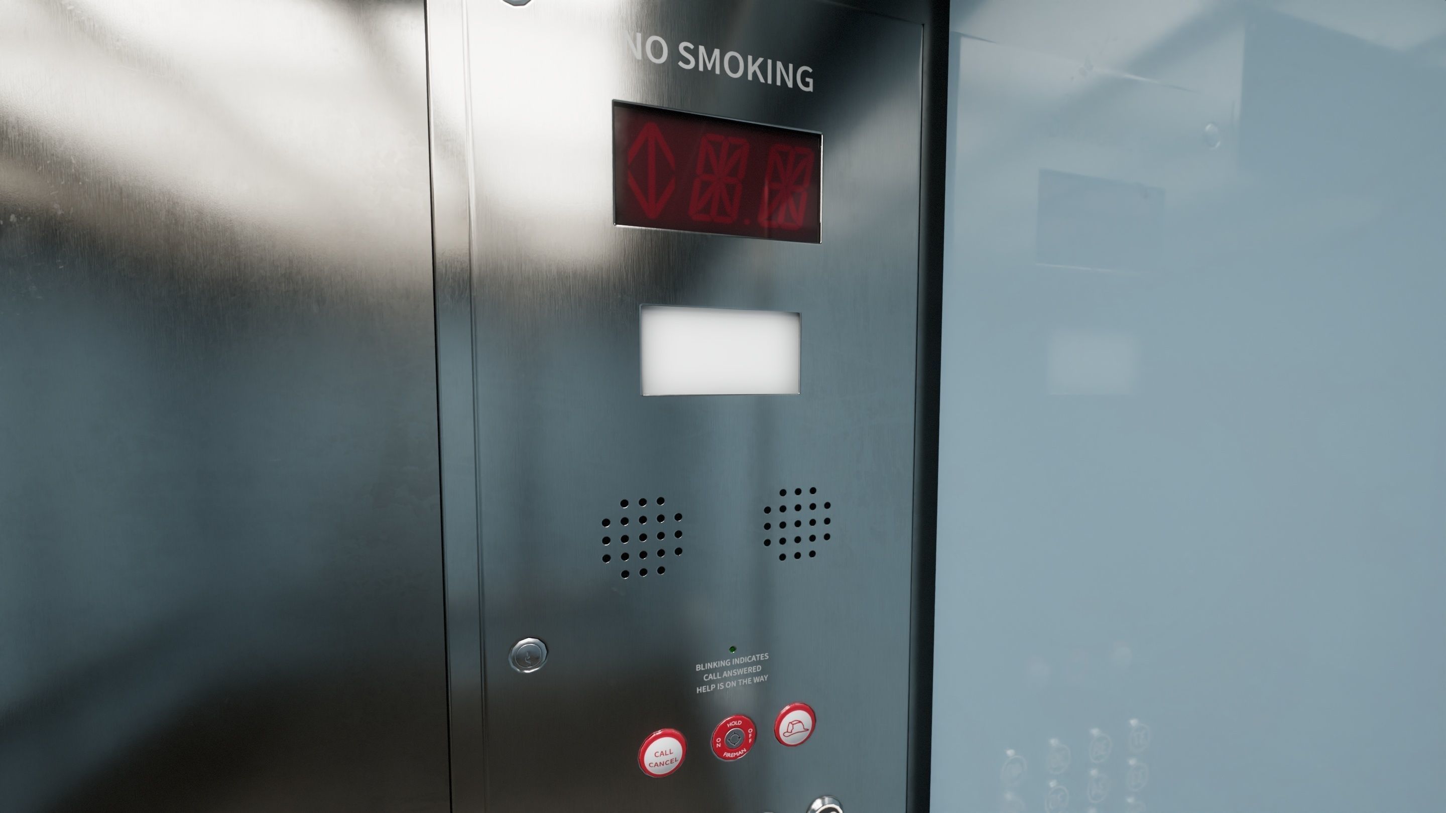 3D model Real-time Elevator Cab Interior 02 VR / AR / low-poly | CGTrader