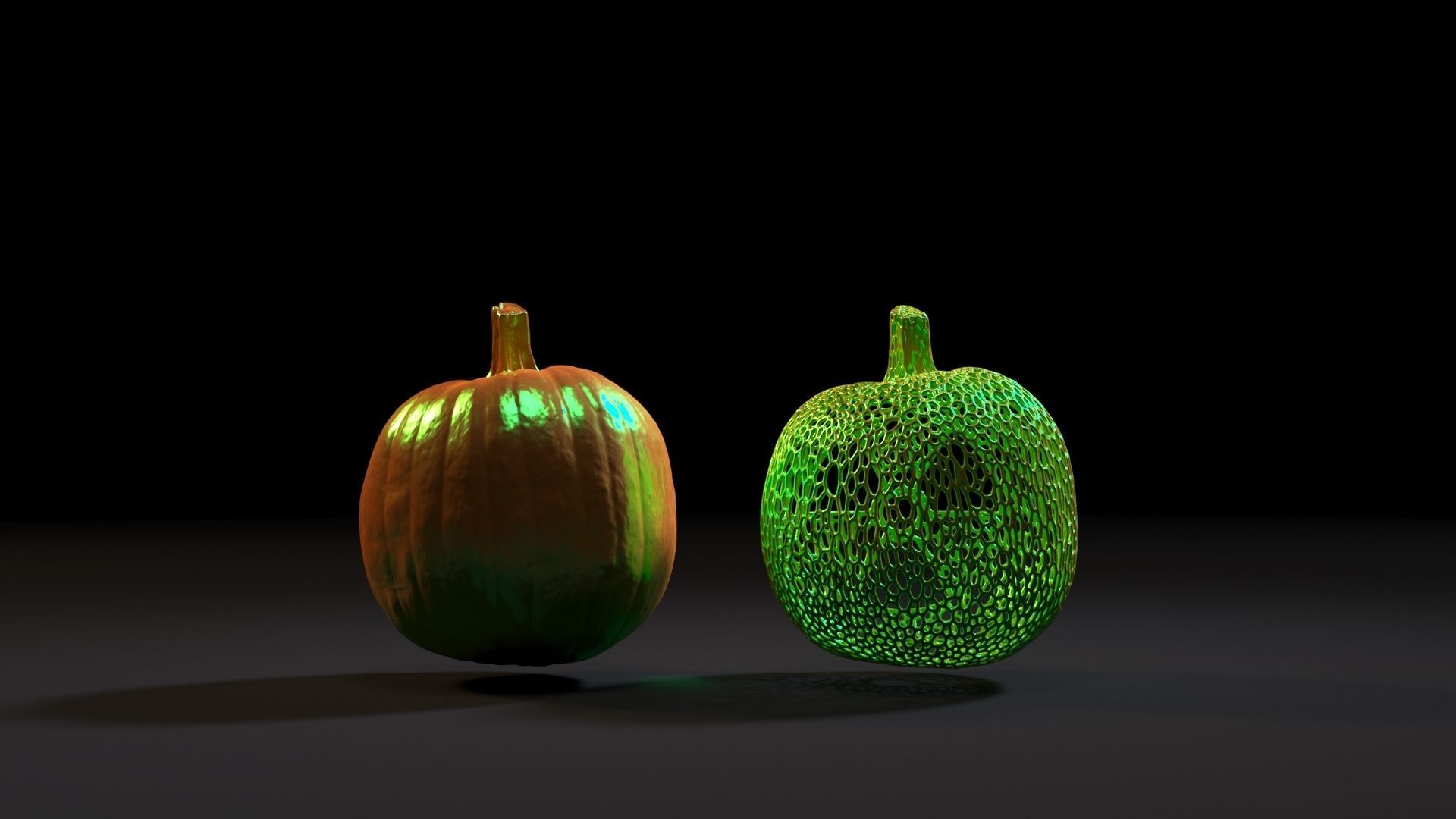 Radioactive pumpkin 3D model 3D printable | CGTrader