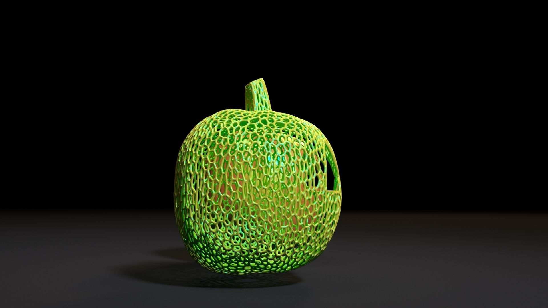 Radioactive pumpkin 3D model 3D printable | CGTrader