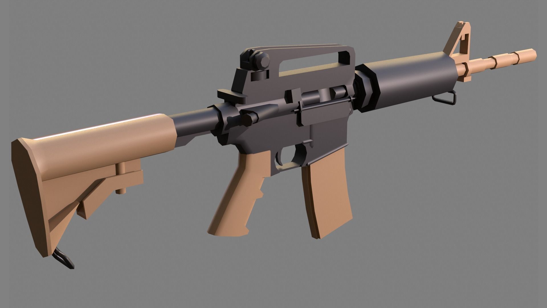 3D model M4A1 Carbine Stylized Gun VR / AR / low-poly | CGTrader