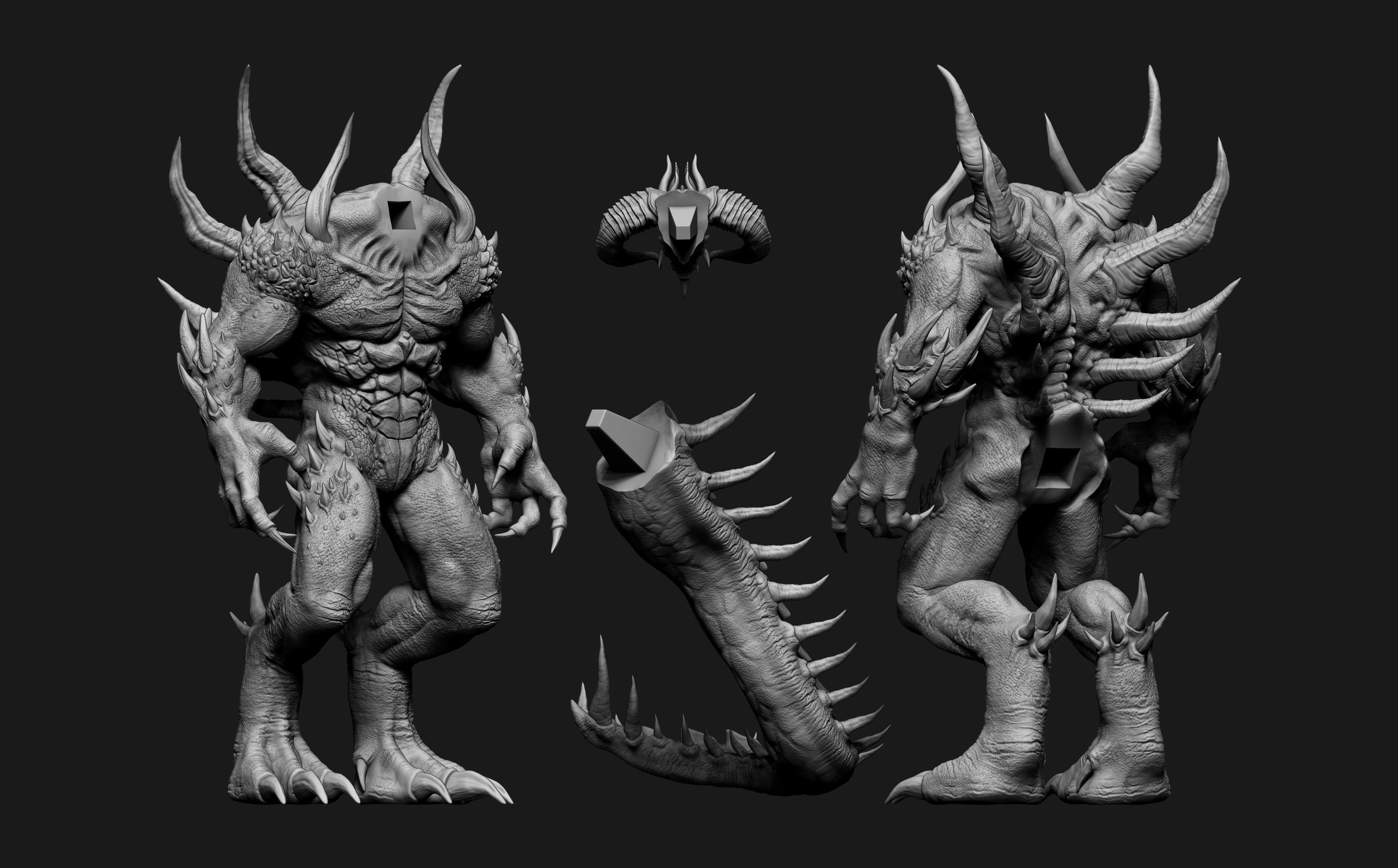 Diablo from Diablo 2 Resurected 3D Print Model 3D model 3D printable ...