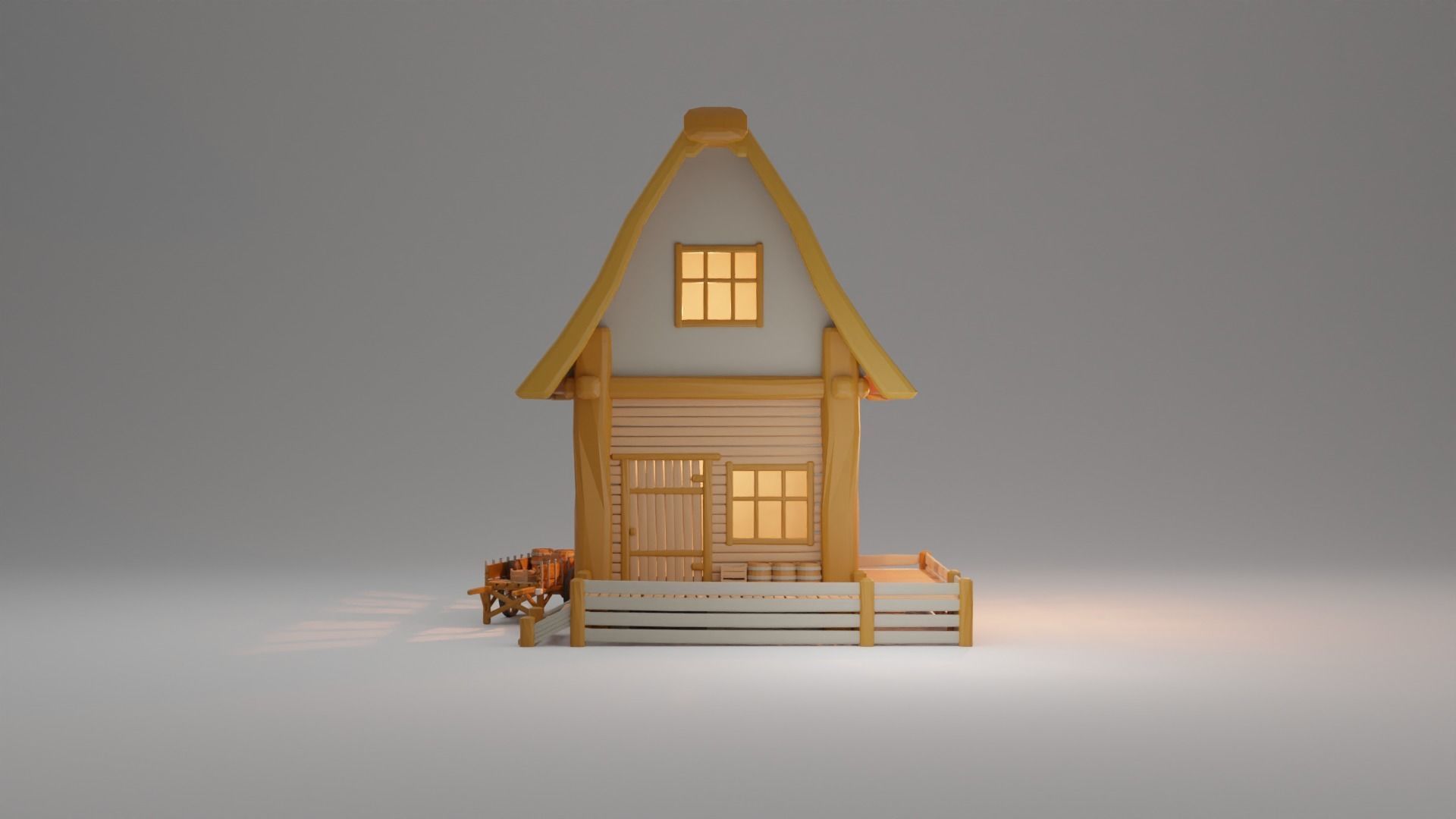 Medieval wooden cottage 3D model 3D printable | CGTrader
