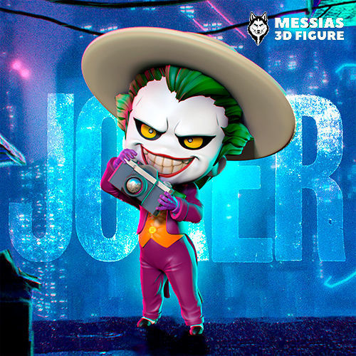 Chibi Joker 3D model 3D printable | CGTrader