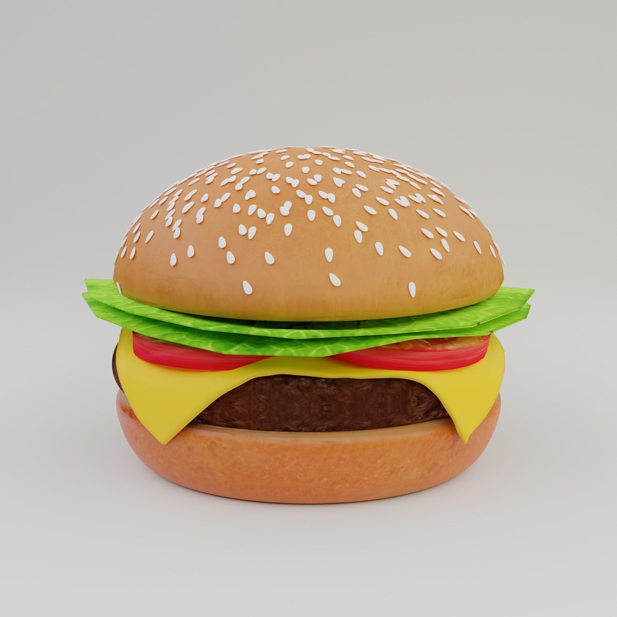 Burger free VR / AR / low-poly 3D model | CGTrader
