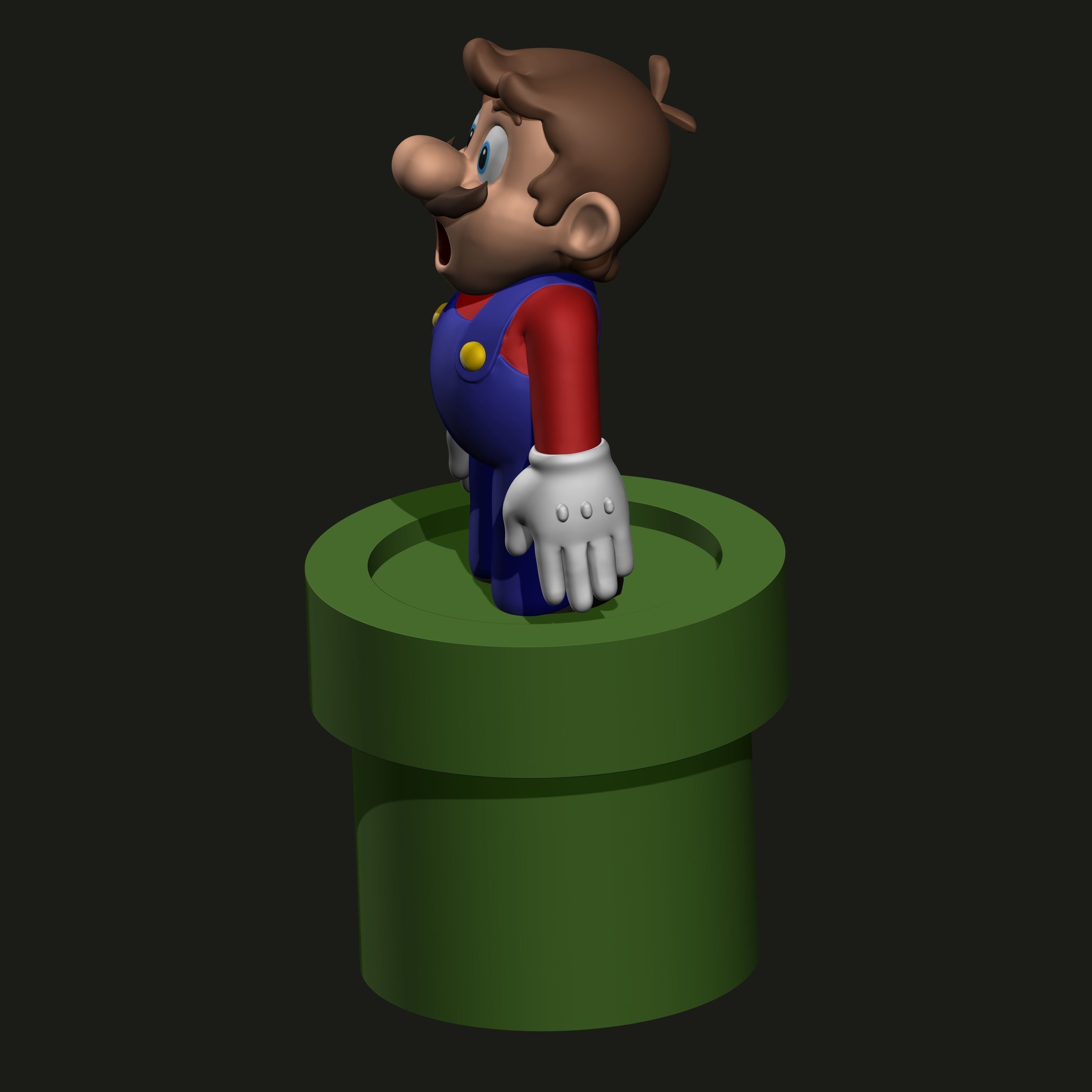 Super Mario Bros Pipe 3D model 3D printable | CGTrader