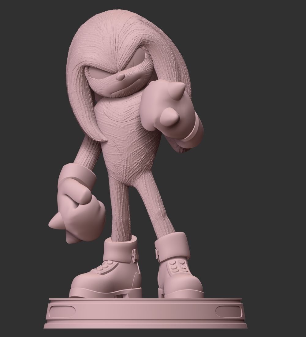 Knuckles - Sonic the Hedgehog 3D model 3D printable | CGTrader