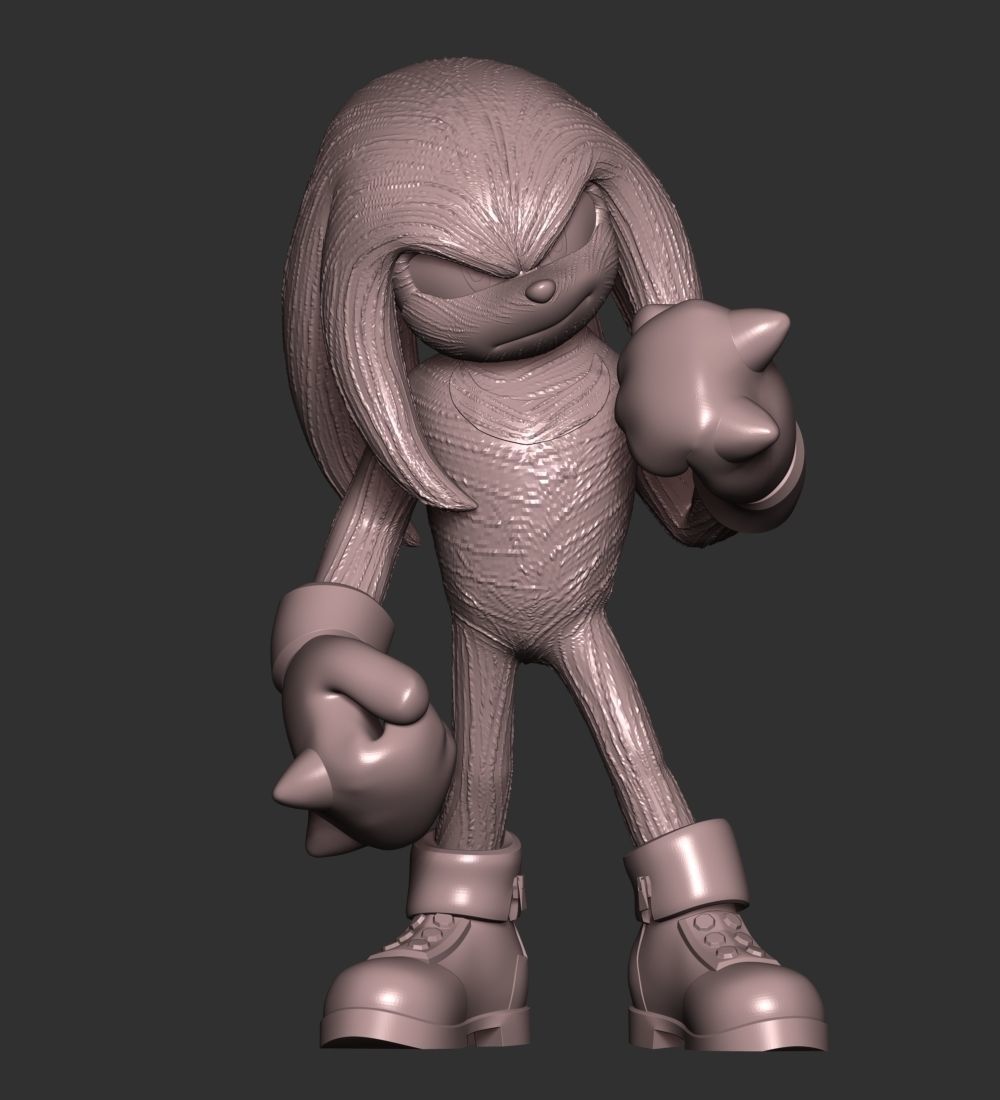 Knuckles - Sonic the Hedgehog 3D model 3D printable | CGTrader