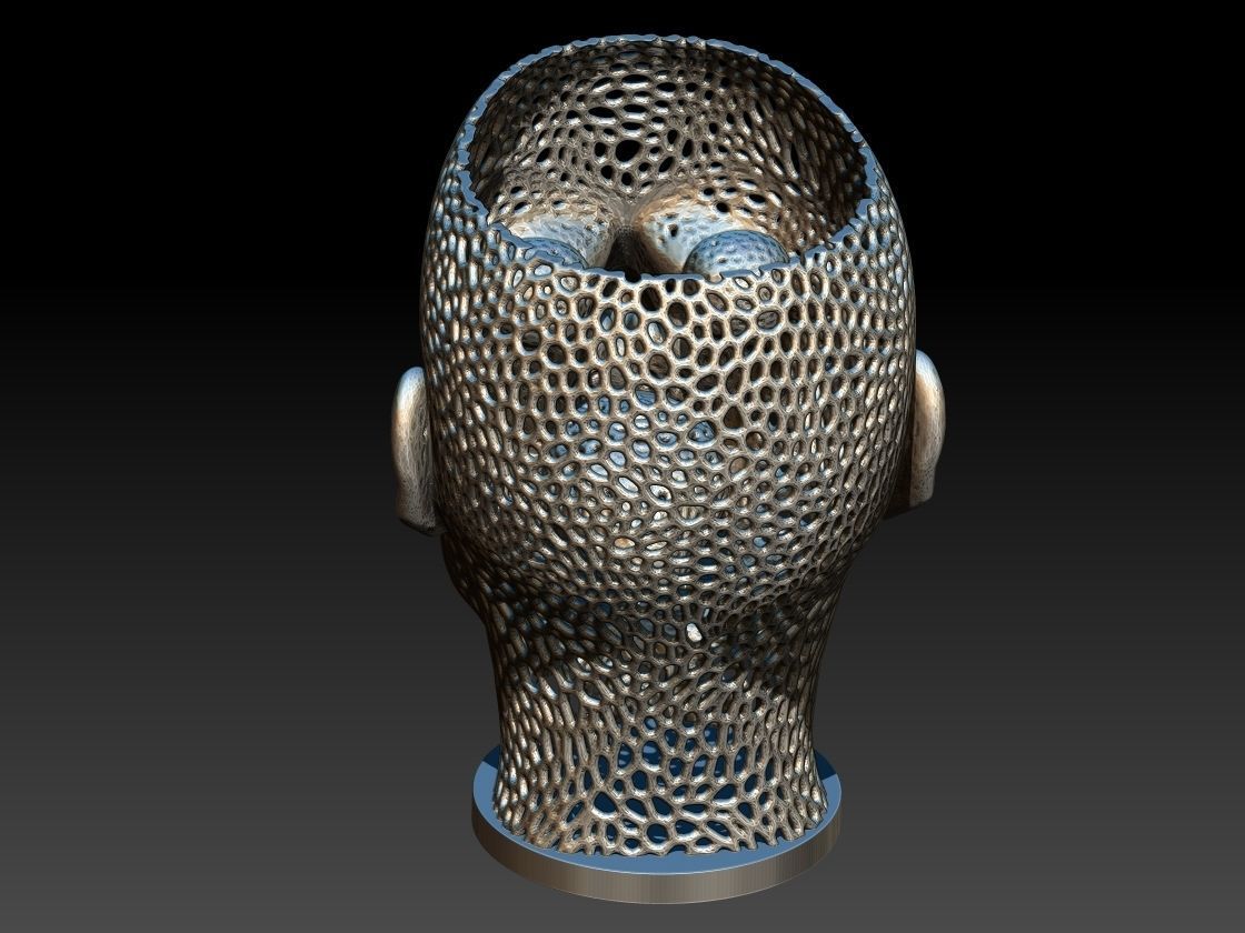 angry head grid basket 3D model 3D printable | CGTrader