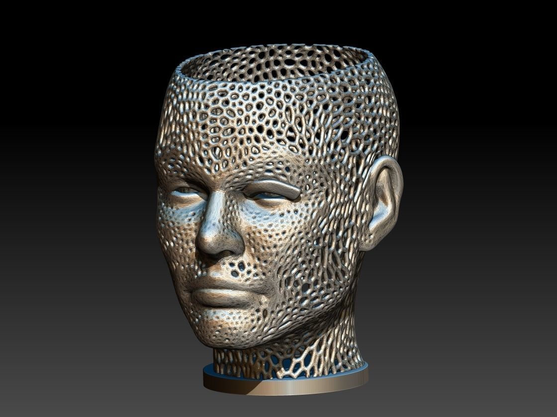 angry head grid basket 3D model 3D printable | CGTrader