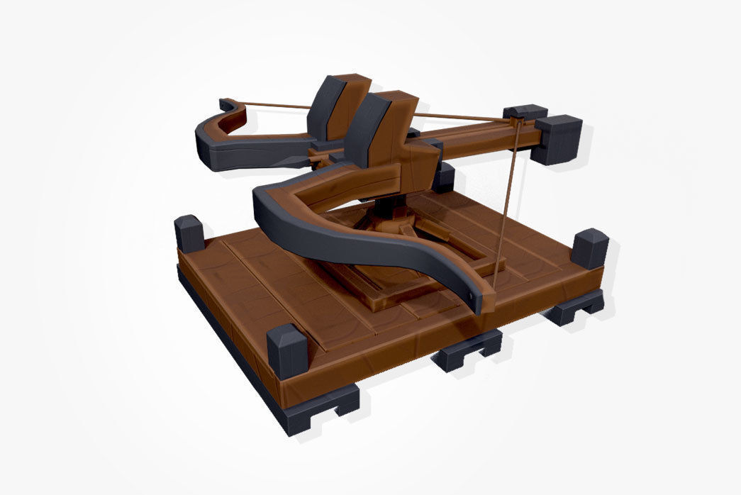 Ballista Catapult 3D model animated rigged | CGTrader