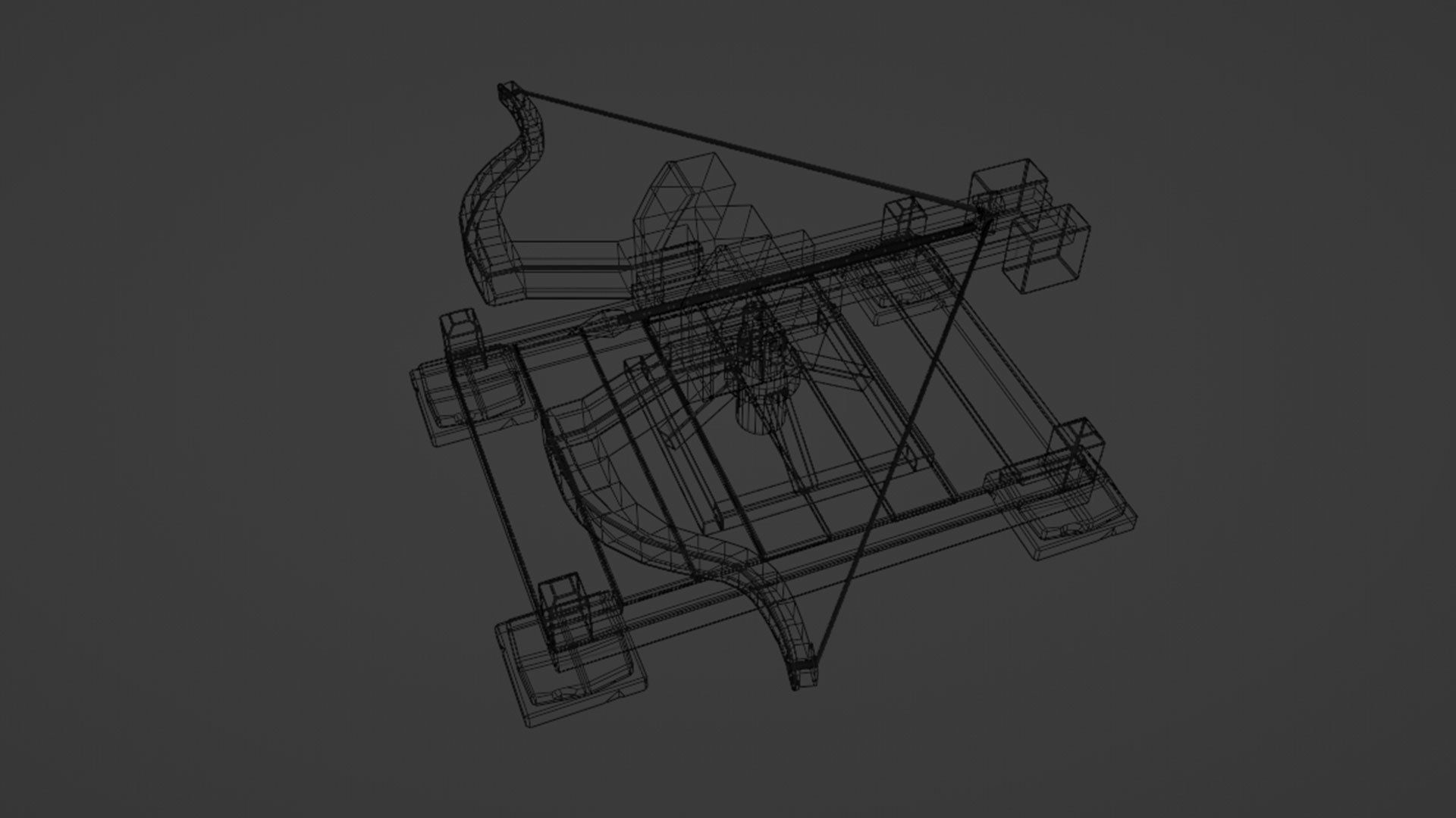 Ballista Catapult 3D model animated rigged | CGTrader