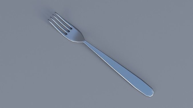 3D model Stainless Steel fork VR / AR / low-poly | CGTrader