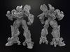 Bumblebee Battle mode Cut and Keyed 3D model 3D printable | CGTrader