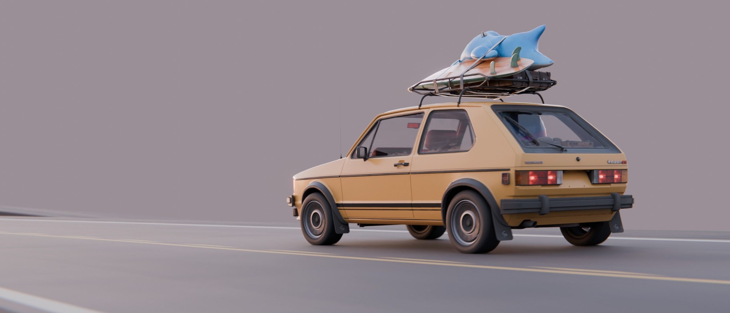 3D model 1984 VW Mk1 Rabbit GTi VR / AR / low-poly | CGTrader