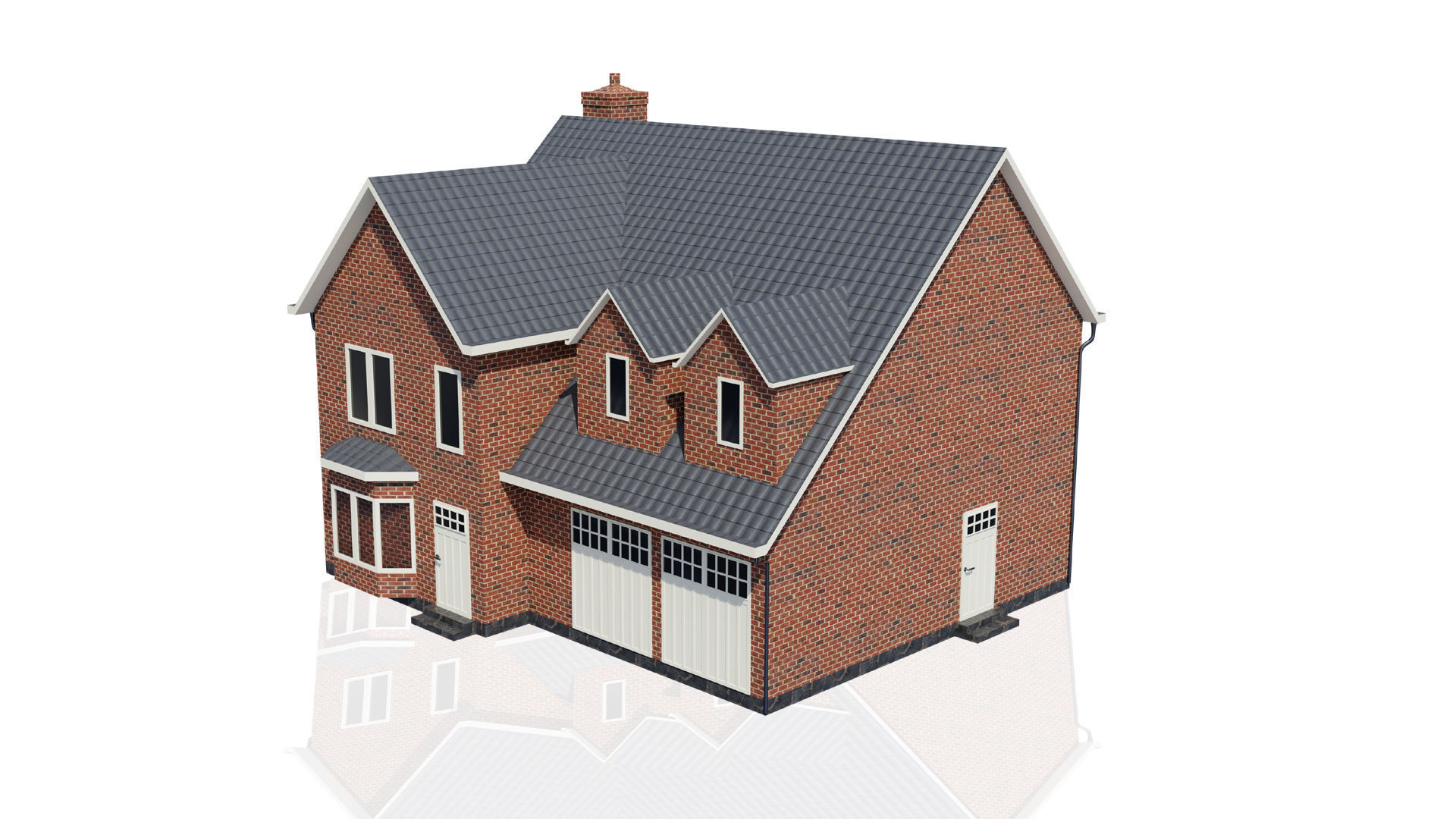 3D model British House Design 008 VR / AR / low-poly | CGTrader