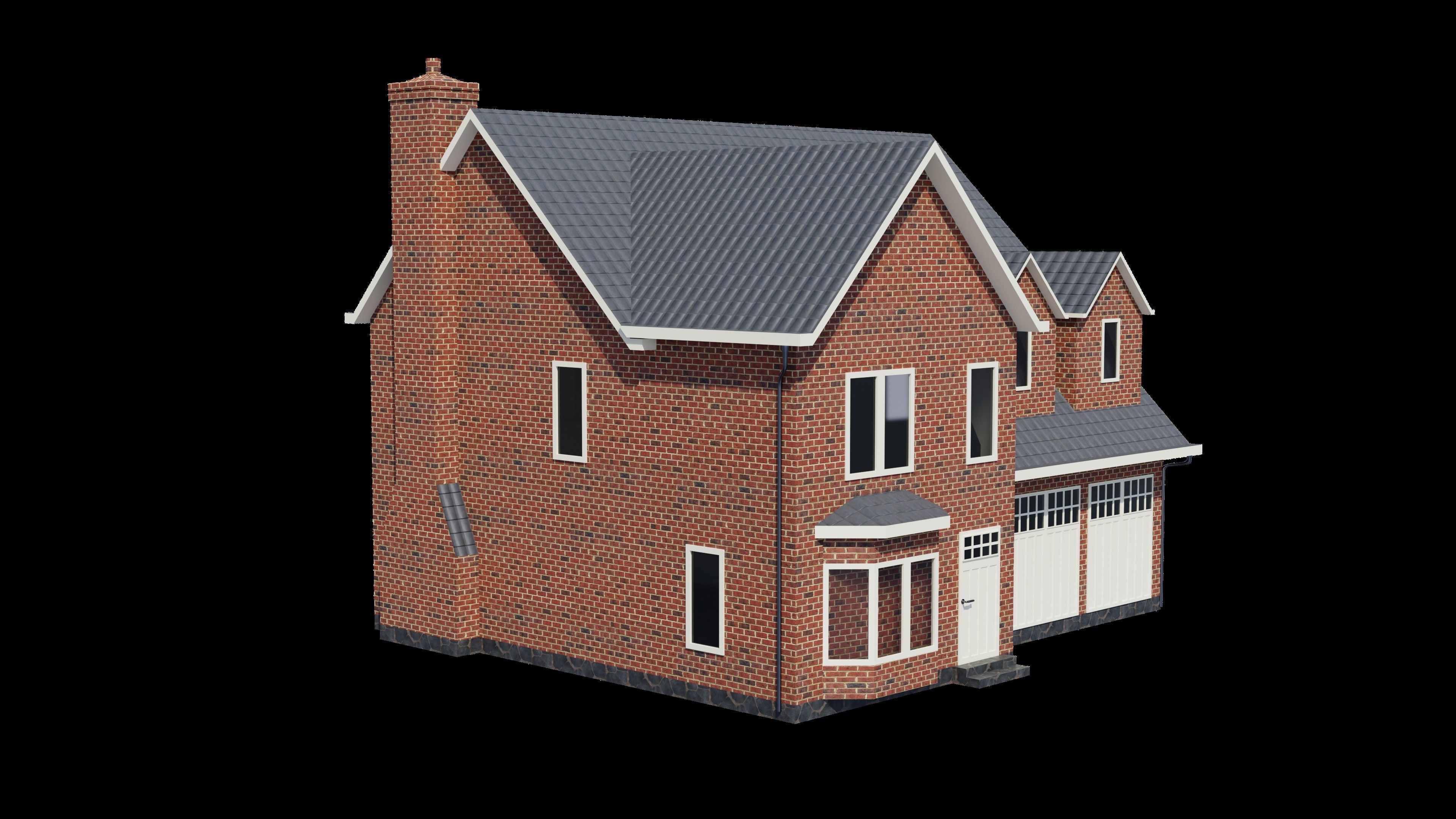 3D model British House Design 008 VR / AR / low-poly | CGTrader