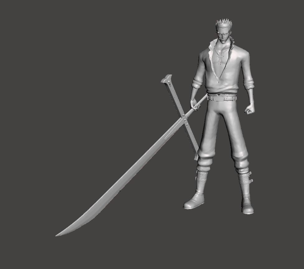Dracule Mihawk 3D Model 3D model 3D printable | CGTrader