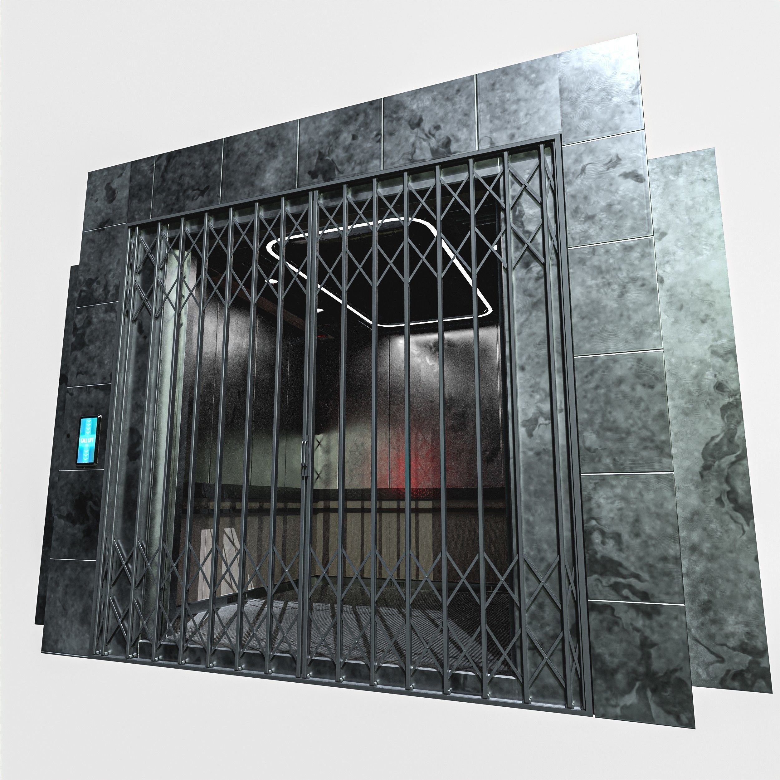 3D model Elevator With Inside VR / AR / low-poly | CGTrader