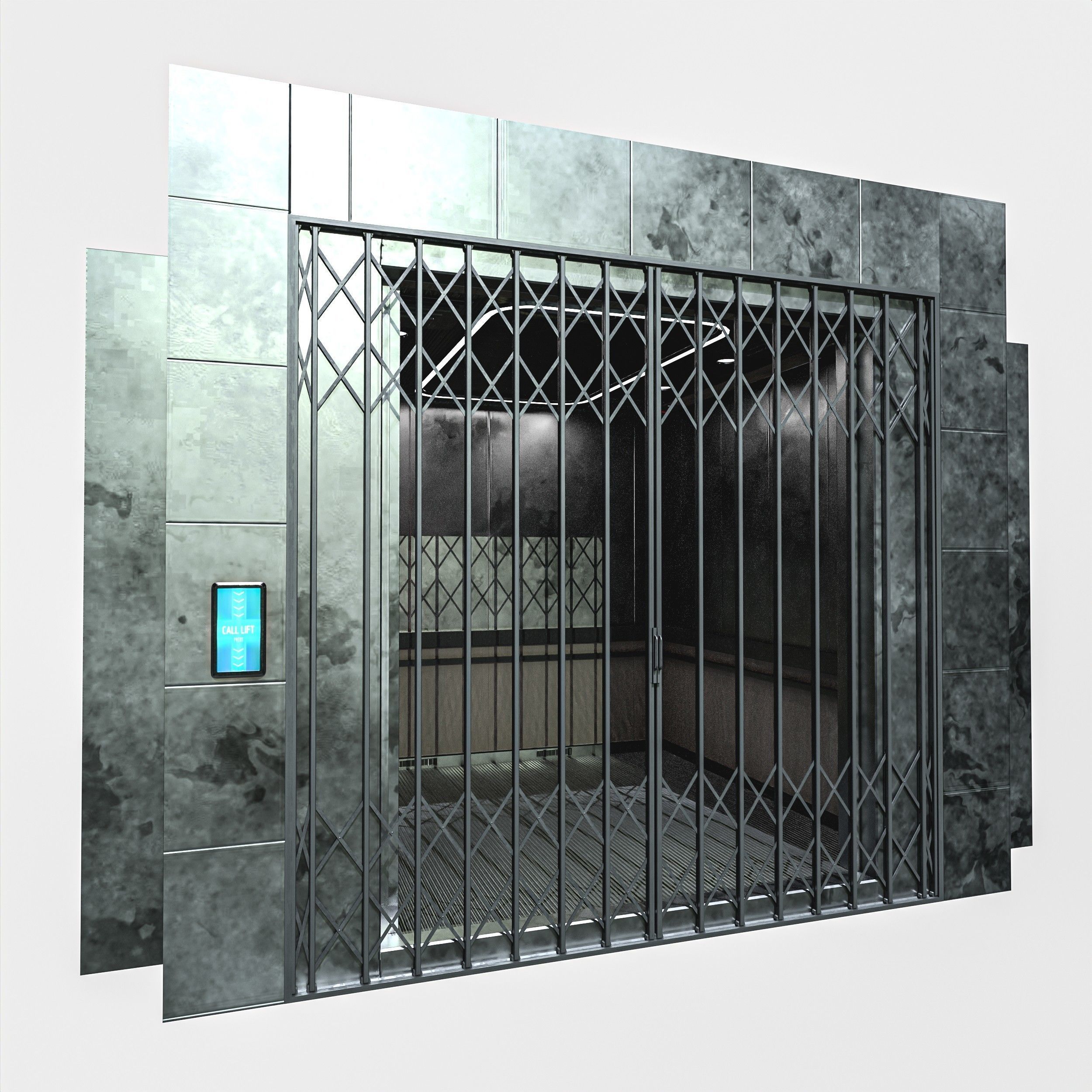 3D model Elevator With Inside VR / AR / low-poly | CGTrader