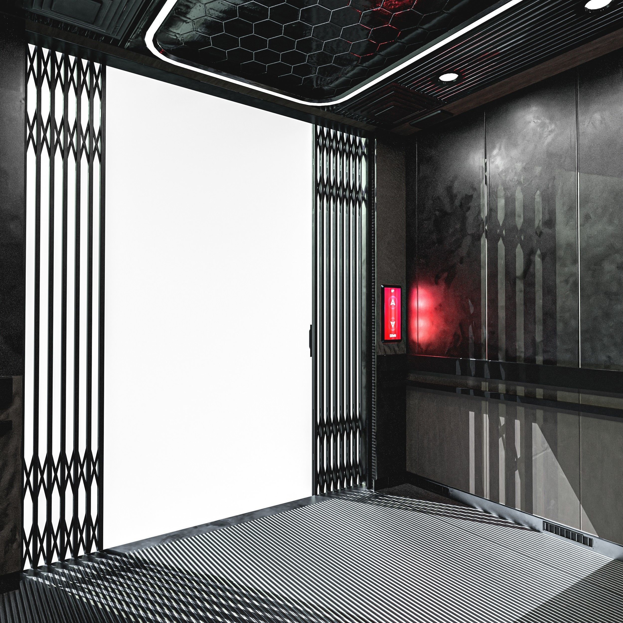3D model Elevator With Inside VR / AR / low-poly | CGTrader