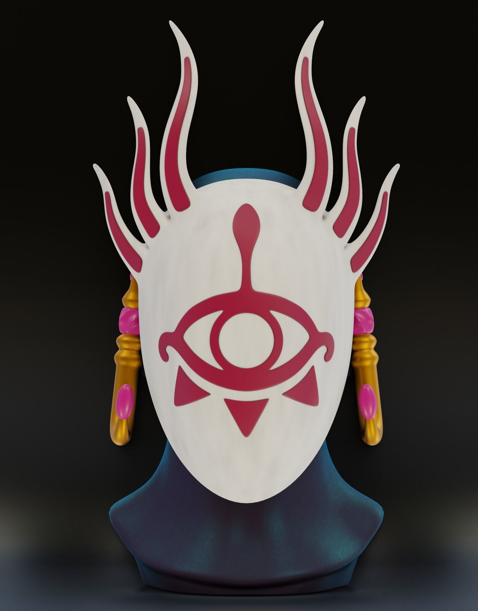 Master Kohga Mask 3D model 3D printable | CGTrader
