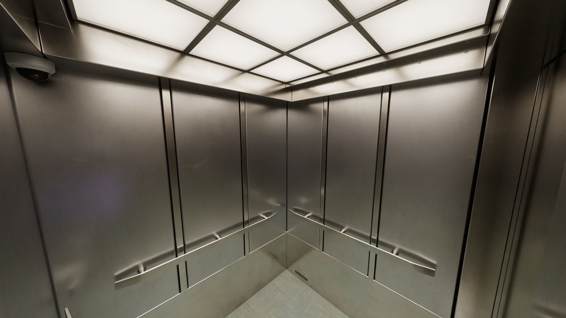 3D model Real-time Elevator Cab Interior 04 VR / AR / low-poly | CGTrader