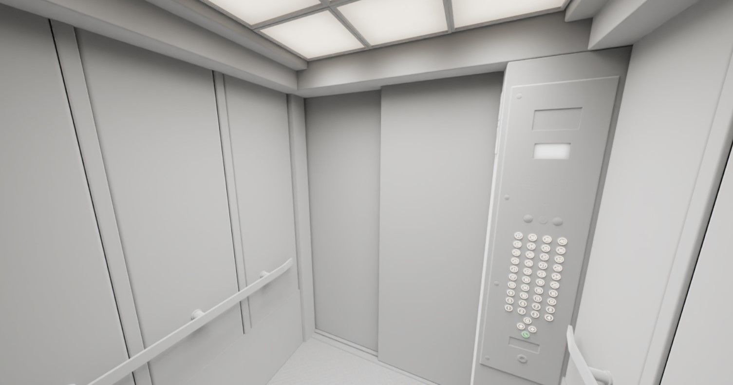 3D model Real-time Elevator Cab Interior 04 VR / AR / low-poly | CGTrader