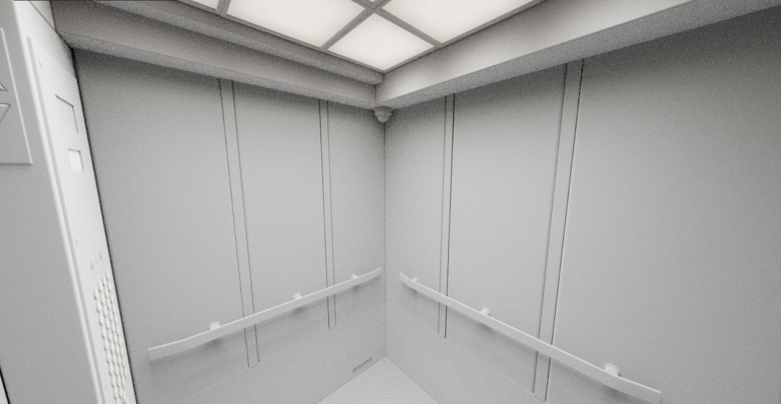 3D model Real-time Elevator Cab Interior 04 VR / AR / low-poly | CGTrader