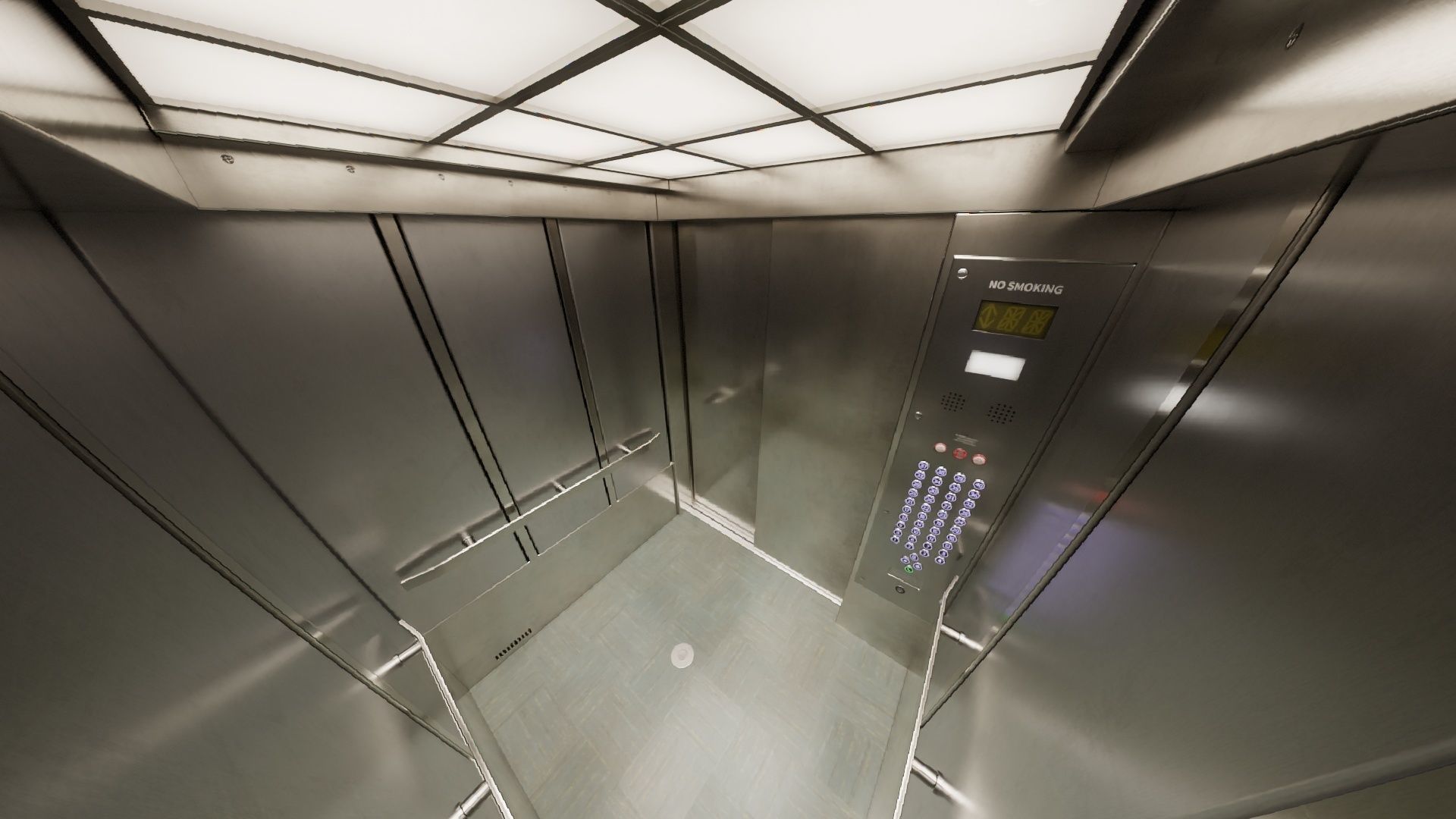 3D model Real-time Elevator Cab Interior 04 VR / AR / low-poly | CGTrader