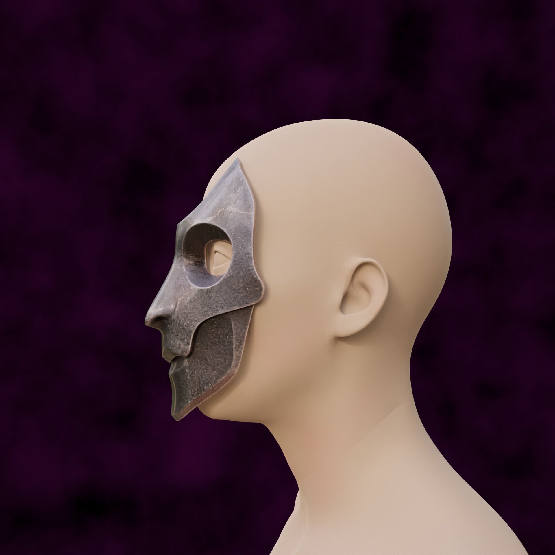 Fantasy Dark Justiciar Mask Baldurs Gate 3 3D model 3D printable | CGTrader